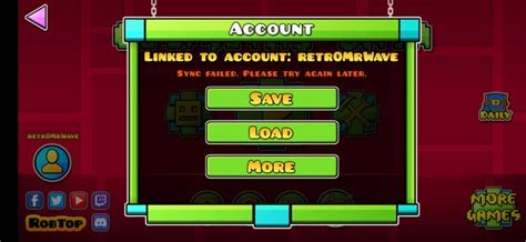 Cant Load Data From Account See Caption Rgeometrydash