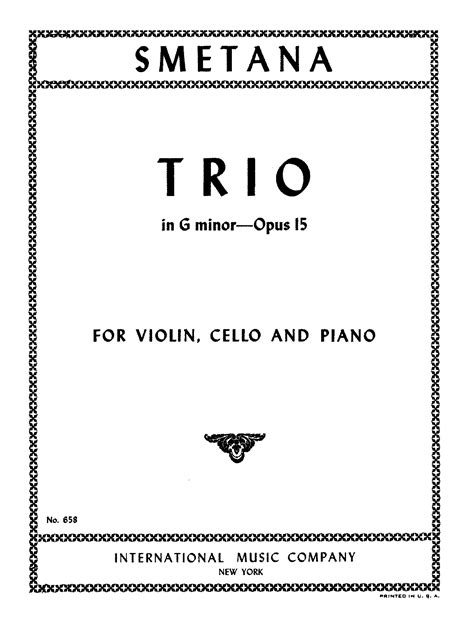 Piano Trio Op Smetana Bedřich IMSLP