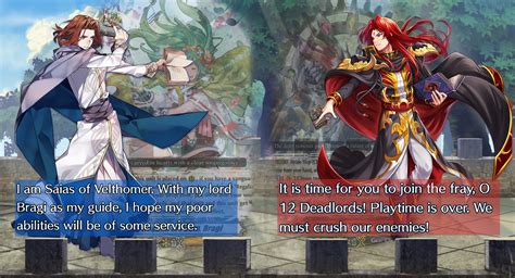 Saias And Julius Do Some Bonding Over A Card Game Rfireemblemheroes