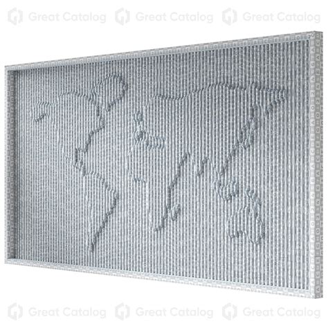 Wall Decor World Map Made From Wooden Planks 3d Model Greatcatalog 65643