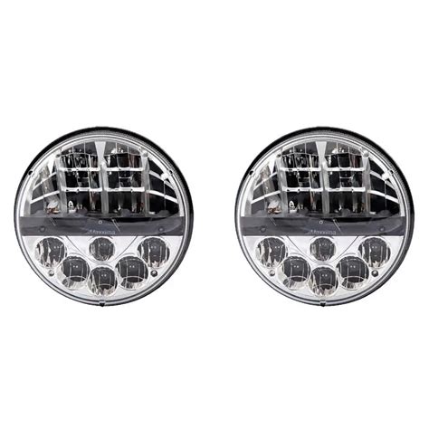 1972 1986 Jeep Cj7 7 Round Headlight Assembly With Led Lights Mill