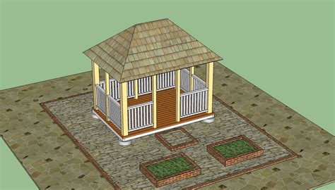 Rectangular Gazebo Plans Howtospecialist How To Build Step By Step