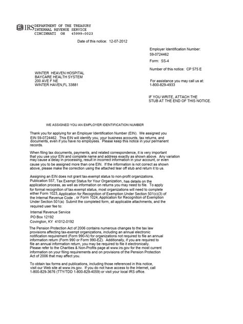 Ein Confirmation Letter Pdf 1 Pdf Tax Exemption Taxation