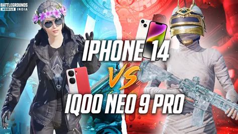 1v1 Tdm Match With Iphone Player Iqoo Neo 9 Pro Vs Iphone 14 Iqoo