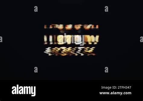 Black History Month Text Word Gold Light Animation Loop With Glitch