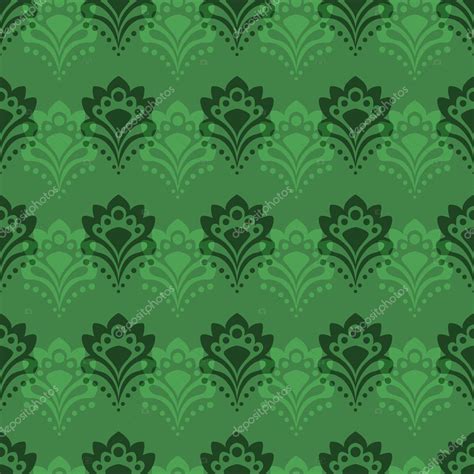 Background Emerald Flowers Stock Vector Image By Benjaminlion