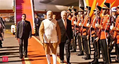 Narendra Modi Watch Pm Modi Accorded Guard Of Honour In Indonesias