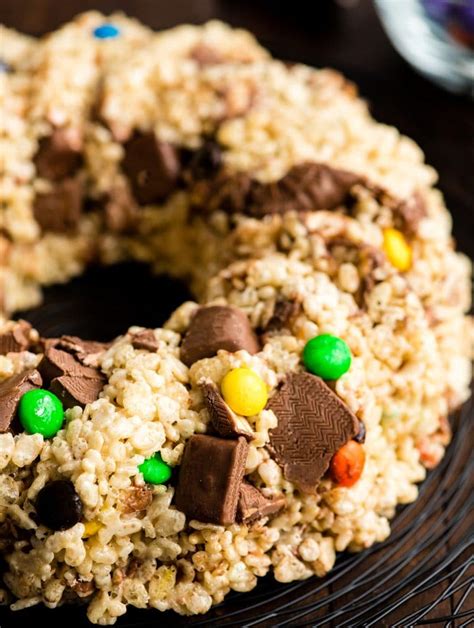 Candy Stuffed Rice Crispy Cake Joyfoodsunshine