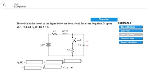 Solved The Switch In The Circuit Of The Figure Below Has Chegg