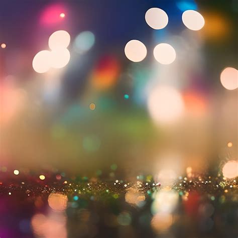 Bokeh De La Luz En La Noche Foto Premium