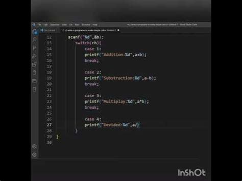 How to make calculator using c language | Calculator using Switch Case in C programing - YouTube