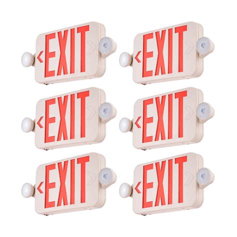 VEVOR Thermoplastic LED Double Sided Emergency Exit Combo Sign Wayfair