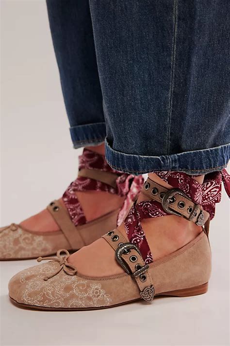 Jeffrey Campbell X Fp X Understated Leather Two Step Ballet Flats