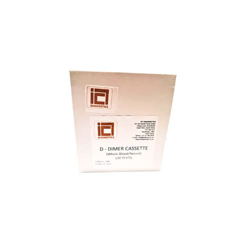 D Dimer Tests Pack Of 10 Tru Consultant Medical Supply Solutions