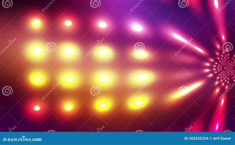 Intro Animation With Glowing Looping Light Halos Stock Footage Video