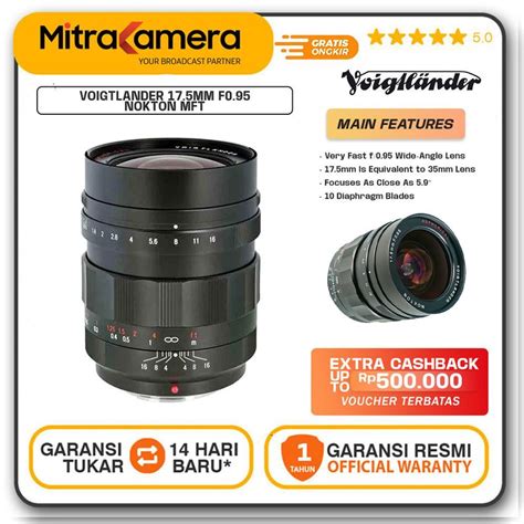 Jual Voigtlander Lens 175mm F095 Mft Nokton Resmi Shopee Indonesia