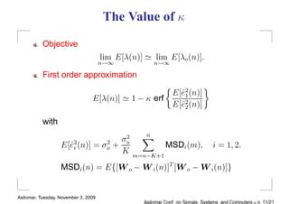 An Affine Combination Of Two Lms Adaptive Filters PPT