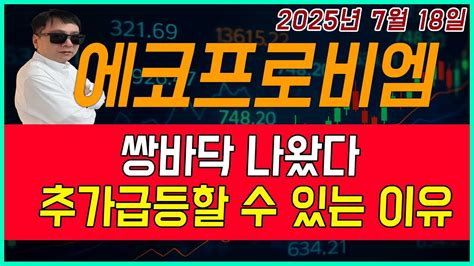 에코프로비엠 전망 쌍바닥 나왔다 추가급등할 수 있는 이유 Youtube