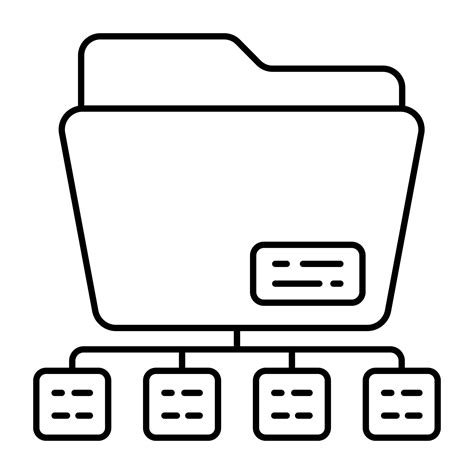 folder network icon in creative design 24153394 vector art at vecteezy