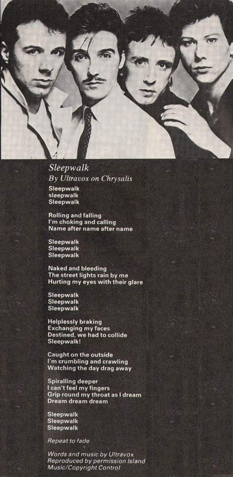 Top Of The Pop Culture 80s Ultravox Sleepwalk 1980