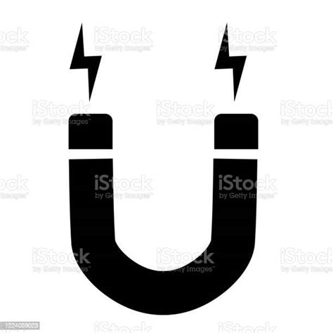 白色背景上的灰色磁鐵圖示平面風格磁體圖示為您的網站設計 徽標 應用程式 Ui磁鐵與閃電符號磁鐵標誌向量圖形及更多圖示圖片 Istock