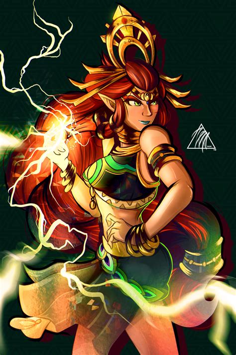 Riju The Legend Of Zelda Botw Fanart By Zetahn On Deviantart