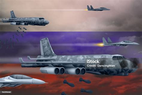 러시아 공군 폭격 공격 개념 러시아 육군 항공 비행기 국기 배경에 폭탄 드롭 3 차원 일러스트 레이 션 군사에 대한 스톡 사진 및 기타 이미지 Istock