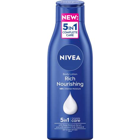 Nivea Rich Nourishing Body Lotion Deep Moisturiser For Dry Skin 250ml