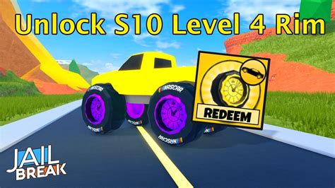 Unlocking Season 10 Level 4 Roll X Rims In Roblox Jailbreak YouTube