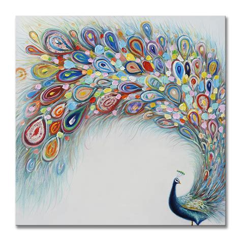 Peacock Abstract Art