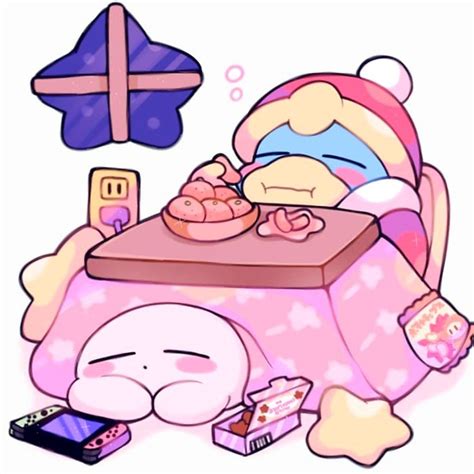 Cute Kirby Cartoon Character