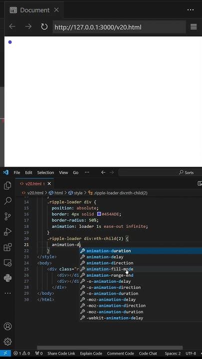 Mastering Css Animation Create A Stunning Ripple Loader Web Development Tutorial Youtube