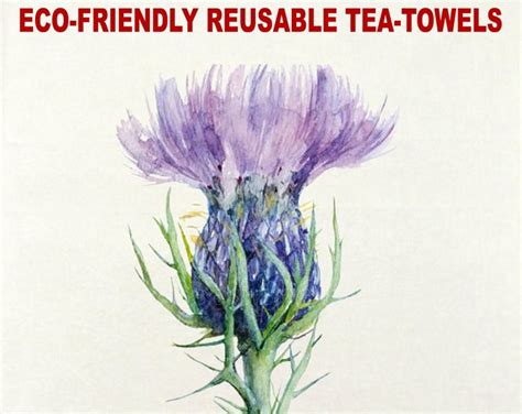 Highland Cow Tea Towel 100 Cotton With Scottish Cottage Etsy Uk