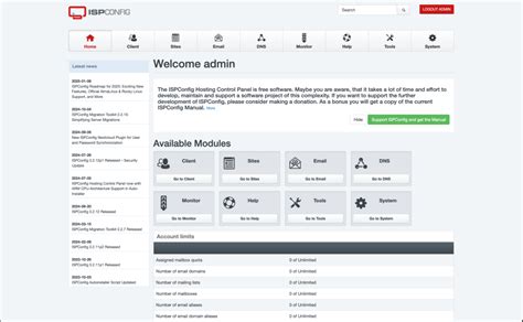 Install And Configure Ispconfig Control Panel On Debian Cloudspinx