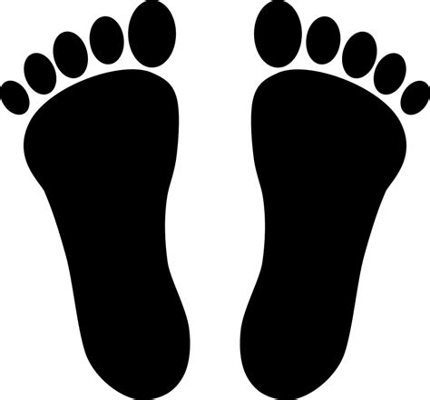 Free Black And White Footprints Download Free Black And White