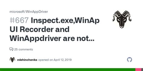 Inspectexewinappdriver Ui Recorder And Winappdriver Are Not Able To