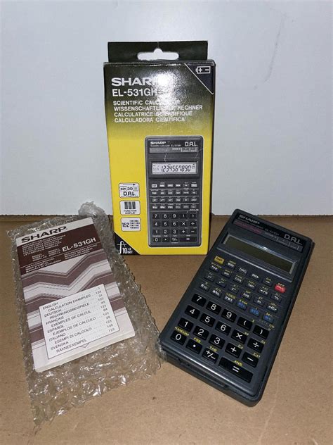 Kalkulačka Sharp El 531gh Krabička A Návod Aukro