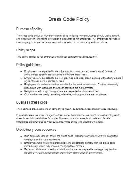 Employee Dress Code Policy Template And Faqs The Camelo Blog