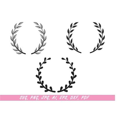 Floral Circle Circle Frame Svg Wreath Svg Circle Monogram Inspire