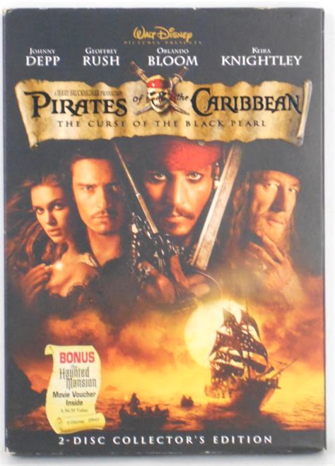 Pirates Of The Caribbean The Curse Of The Black Pearl Dvd 2003 2