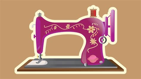 Premium Vector Vector Vintage Sewing Machine