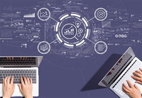 Data Analysis Concept With People Working Together Stock Image Image