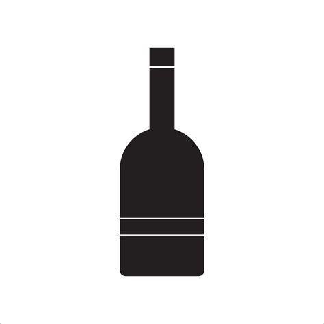Glass Bottle Icon Logo Vector Design 10601579 Vector Art At Vecteezy