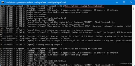 prometheus 通过 telegraf 将数据远程写入 influxdb 2 x 存储（influxdb 2 x 不同于 1 x