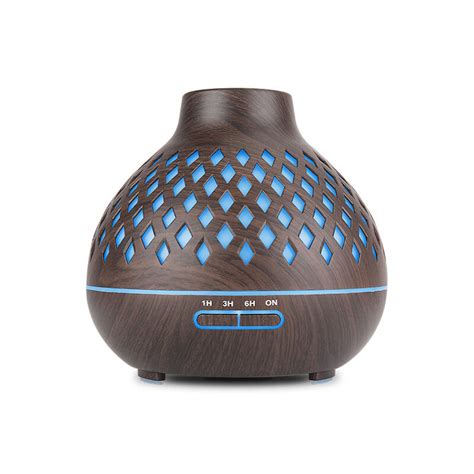 400ml ไฟฟ้า Air Humidifier Ultrasonic รีโมทคอนโทรลเครื่องพ่นอโรมา Essential ก้านปักน้ำมันหอม