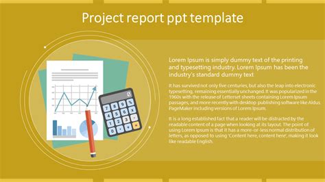 Project Report PPT Template Presentation Google Slides
