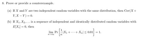 solved prove or provide a counterexample a if x and y are