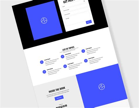 Divi Wireframe Landing Pages Kit