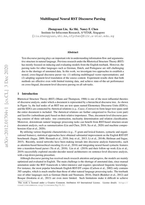 multilingual neural rst discourse parsing deepai