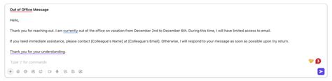 Professional Out Of Office Message Examples ClickUp